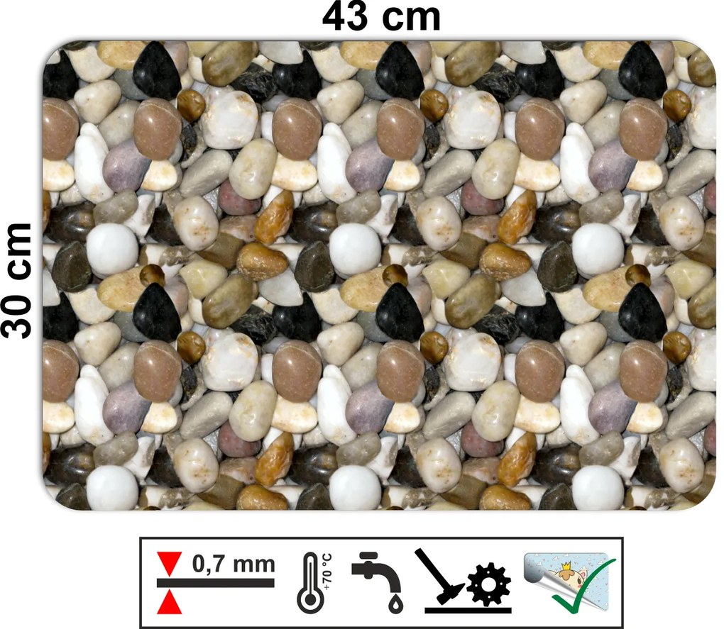 PokojovaDekorace.cz, Prostírání na stůl - 004, Kámen, 43x30cm