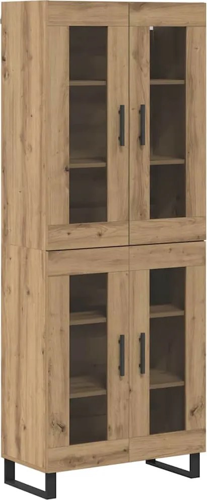 Vysoký bufet 2 ks Artisanový dub 69,5 x 34 x 180 cm 3403196