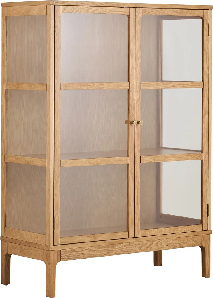 House Nordic Prosklený kabinet ZAMORA 126x90cm dub 3001501