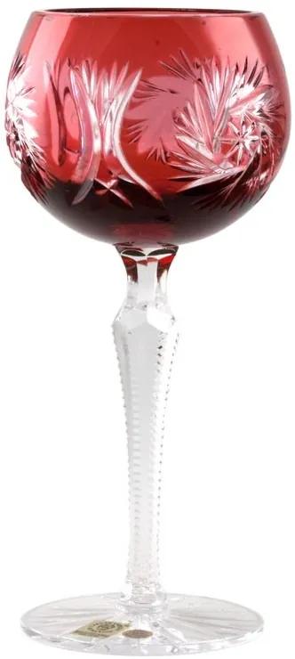 Sklenice na víno Pinwheel, barva rubín, objem 190 ml