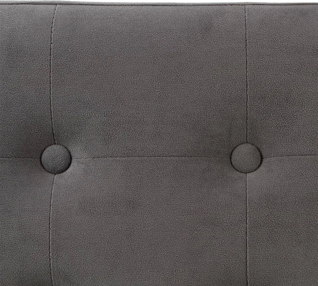 Velký pouf s odkládací přihrádkou v šedé barvě, pouf na chodbu, pouf na pokoj, skládací pouf, sedadlo, pouf