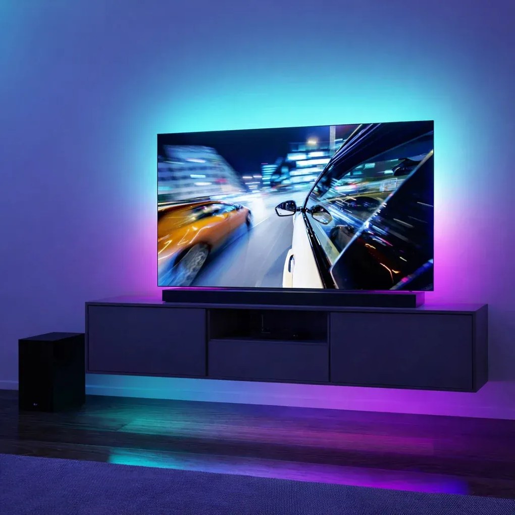 Zaparkorun LED RGB pásek za televizi - 5 m