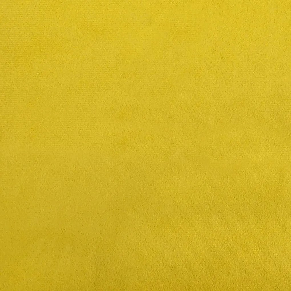 3místná pohovka s polštáři žlutá 180 cm samet - Default Title