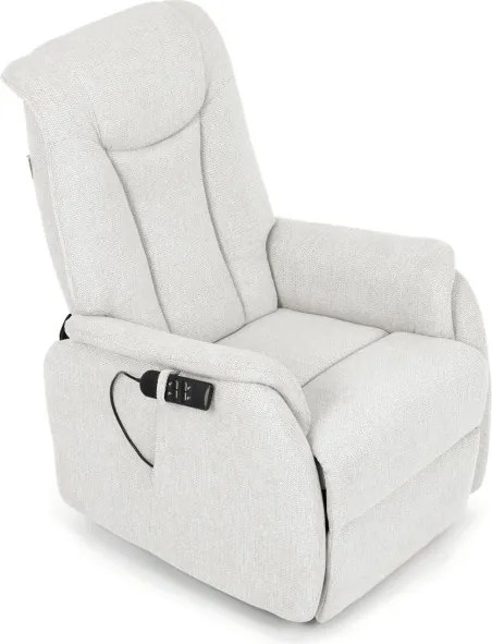 Polohovací křeslo béžové, elektrické TV-L8963 CRM2