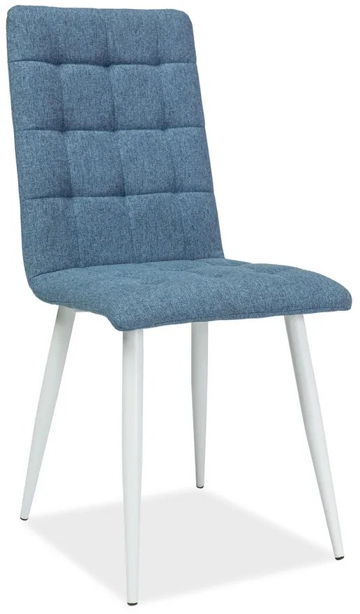 Casarredo Jídelní čalouněná židle OTTO modrá/bílá
