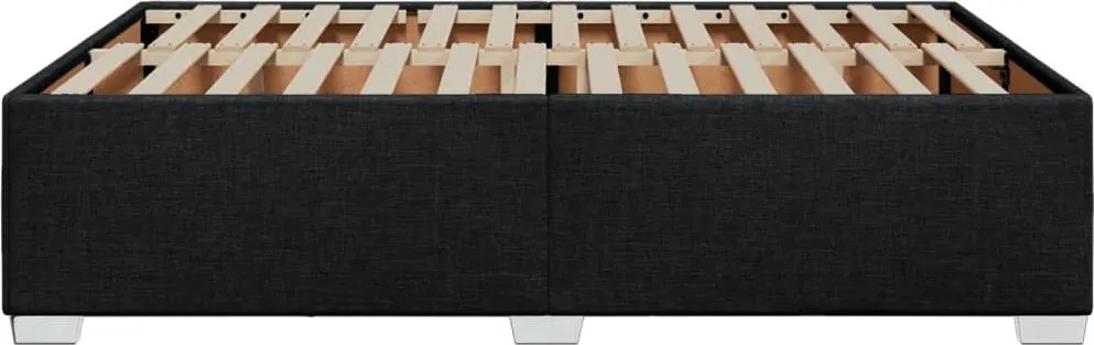 Rám postele bez matrace černý 140 x 190 cm textil 3284473