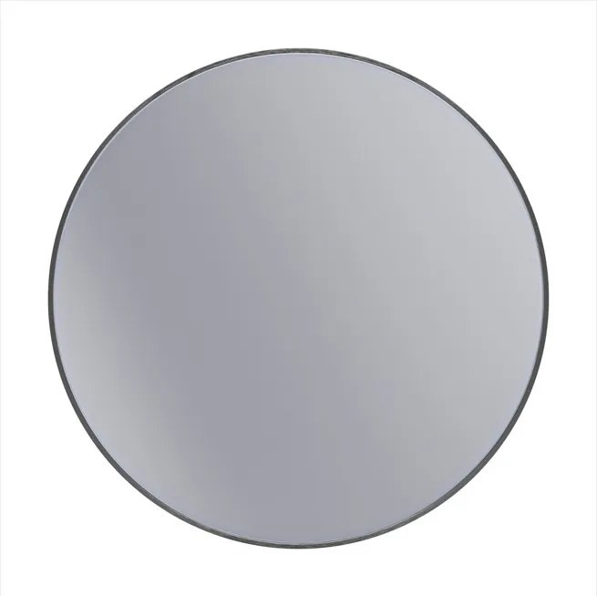 Erga Round, kulaté zrcadlo 80cm, černý rám, ERG-V01-ROUND-8080-BK