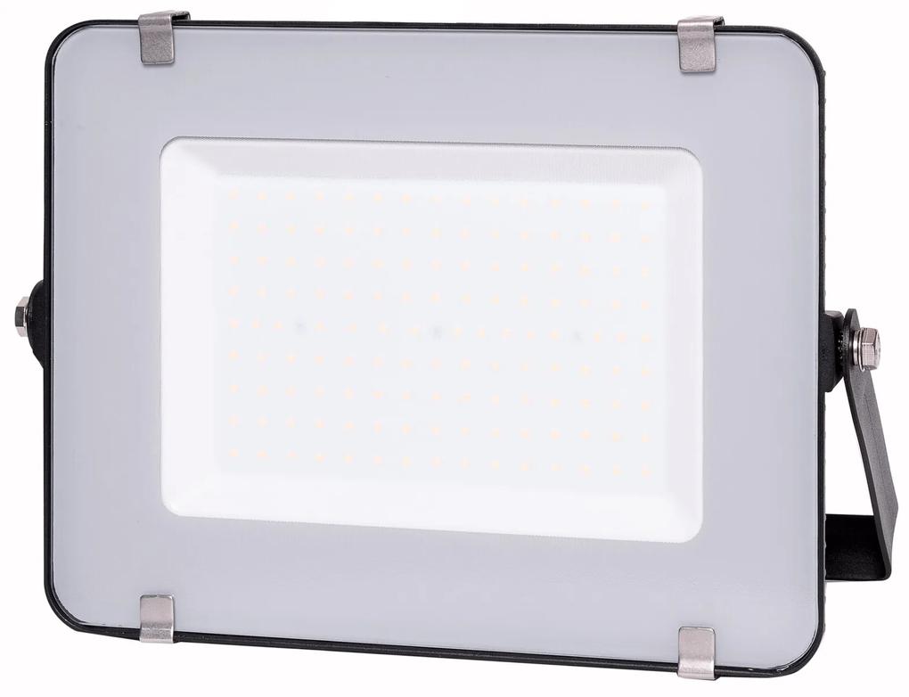 Černý LED reflektor 150W Premium Barva světla Teplá bílá