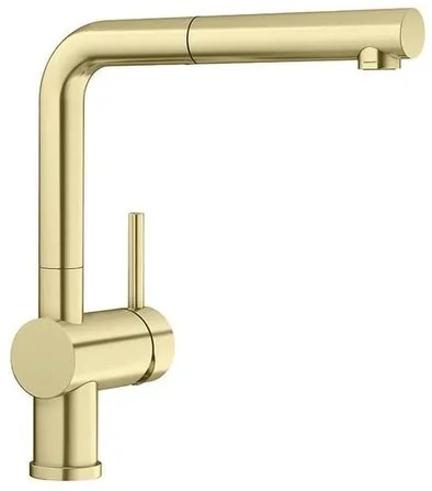 Dřezová baterie Blanco LINUS-S s výsuvnou sprškou saténově zlatá 526684
