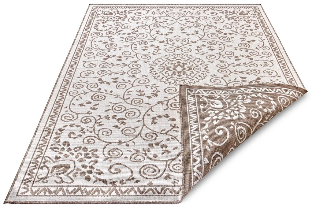 NORTHRUGS - Hanse Home koberce Kusový koberec Twin Supreme 105451 Leyte Linen – na ven i na doma - 120x170 cm