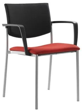 LD seating Konferenční židle SEANCE 090,BR černé područky Barva kostry hliníková kostra GALERIE - Čalounění LD seating LÁTKY 1 / DINO, ERA, ONE 2021 bez stolku