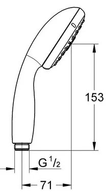 Grohe Tempesta New Ruční sprcha, 3jet, chrom 28419002