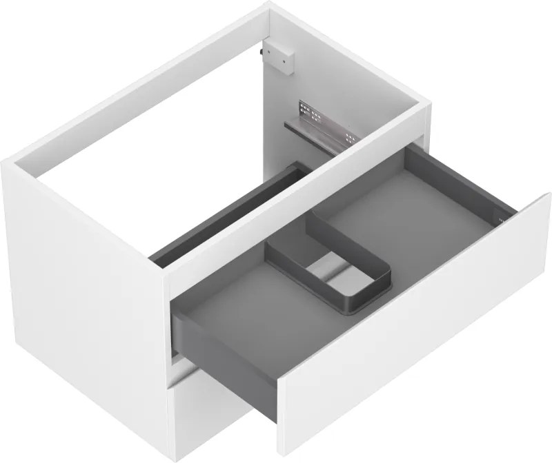 Mexen Orio, koupelnová skříňka 70 cm, 2 zásuvky, bílá matná, 91A10-07047-2-BFF01
