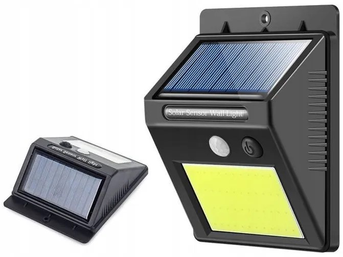 ISO 8814 Solární venkovní 48 LED COB osvětlení s pohybovým senzorem