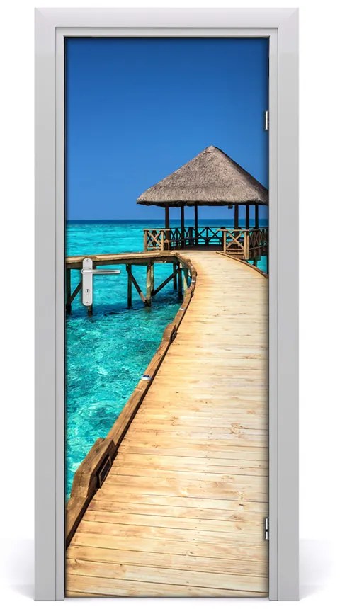 Fototapeta samolepící na dveře eksotický výhled 85x205 cm