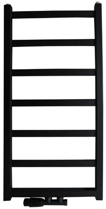 Regnis DEX, topné těleso 430x990mm se středovým připojením 50mm, 463W, černá matná, DEX100/40/D5/BLACK