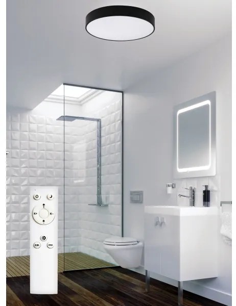Top Light-LED Koupel. stropní svítidlo PETAL LED/48W/230V IP44 pr.48 cm černá+DO