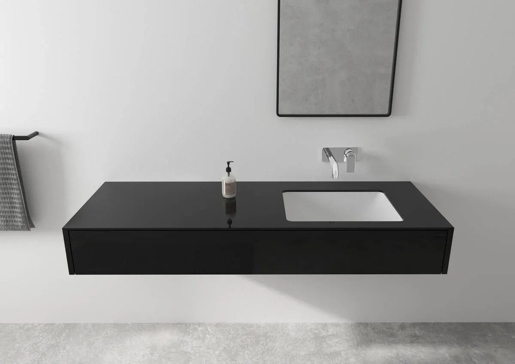 Hansgrohe Vernis Shape, umyvadlová baterie pod omítku, EcoSmart, černá matná, 71578670