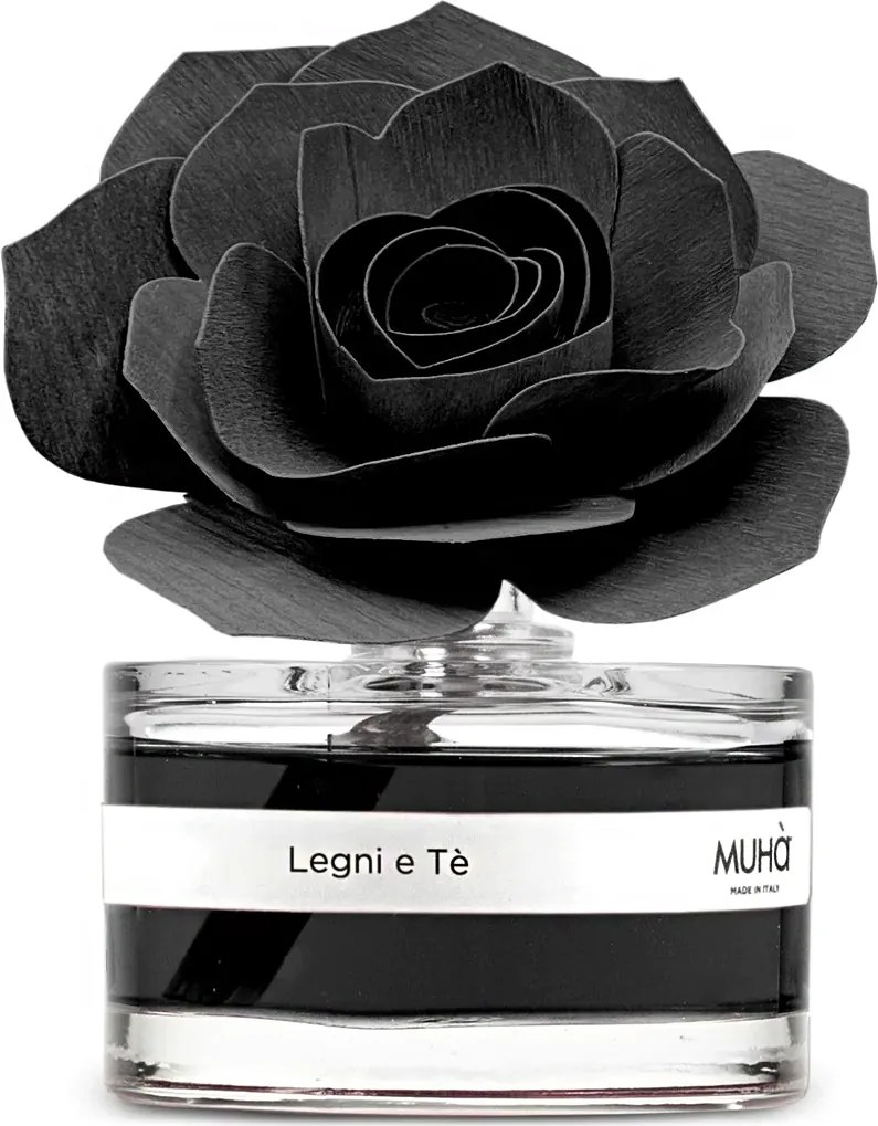 Muhà Rose difuzér s dřevěnou růží Legni e Tè Objem: 200 ml
