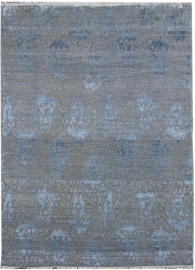 Diamond Carpets koberce Ručně vázaný kusový koberec Diamond DC-EKT 10 Silver/blue - 180x275 cm