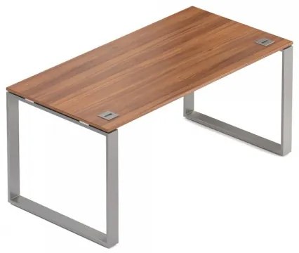 Stůl Creator 160 x 80 cm, šedá podnož, 2 nohy