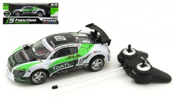 RC Auto 2plast zrychlující 1:18 na baterie 27MHz v krabici