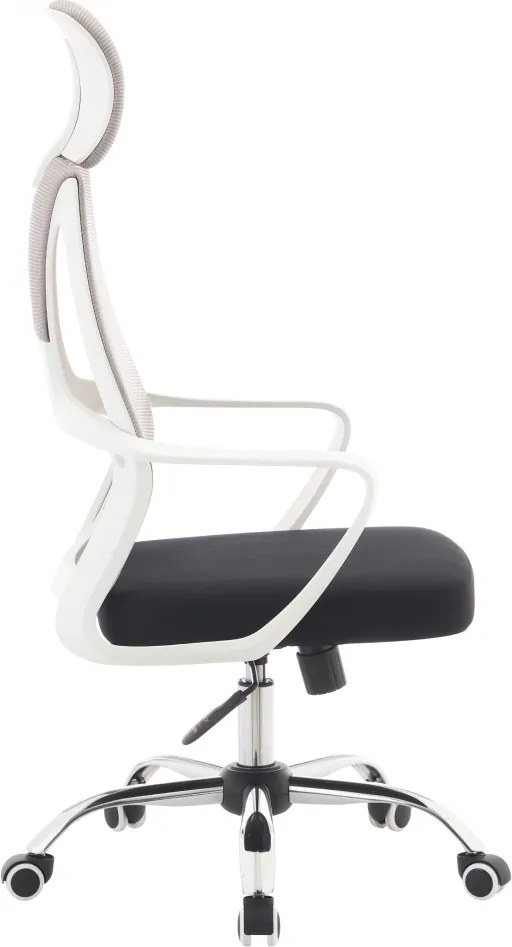 Ergonomická kancelářská židle PULSE - šedá síťovina / černá látka