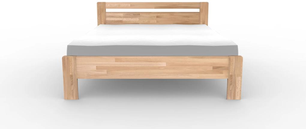 Masivní postel ANGELIKA - Solwo Design Dřevo a odstín oleje: DUB Cink - Olej odstín DO202, Rozměr spací plochy: 220x200