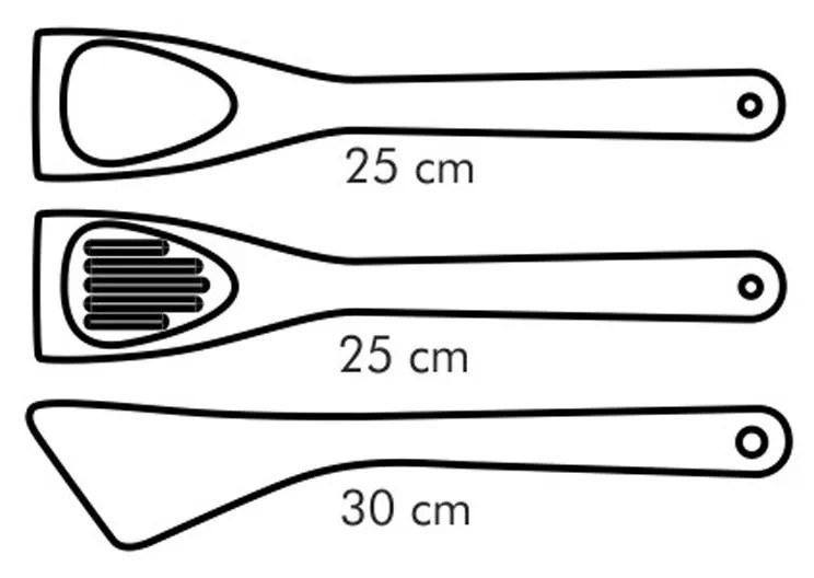 TESCOMA Obracečky WOODY, sada 3 ks
