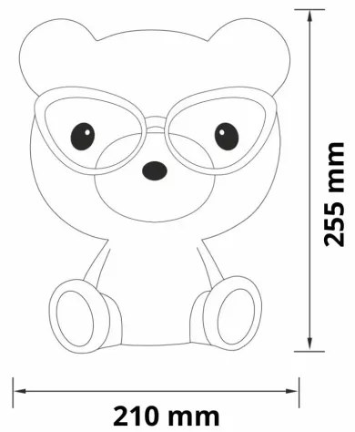 LED Stmívatelná dětská dotyková lampa BIBI LED/2,5W/3,7V 1200 mAh
