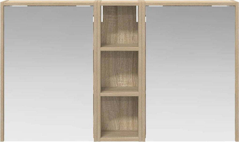 Sada koupelnových skříněk 3 ks 106 x 16 x 62,5 cm 3403794