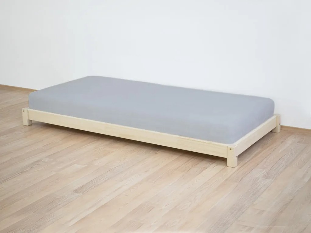 Benlemi Dřevěné dětské jednolůžko TEENY Zvolte barvu: Bílá, Zvolte rozměr: 90x200 cm