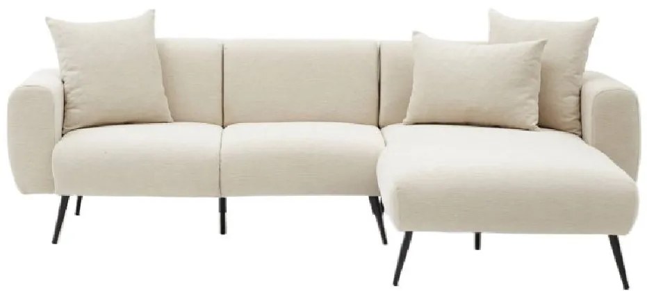 Hanah Home Rohová pohovka SIDE krémová pravá 252 cm