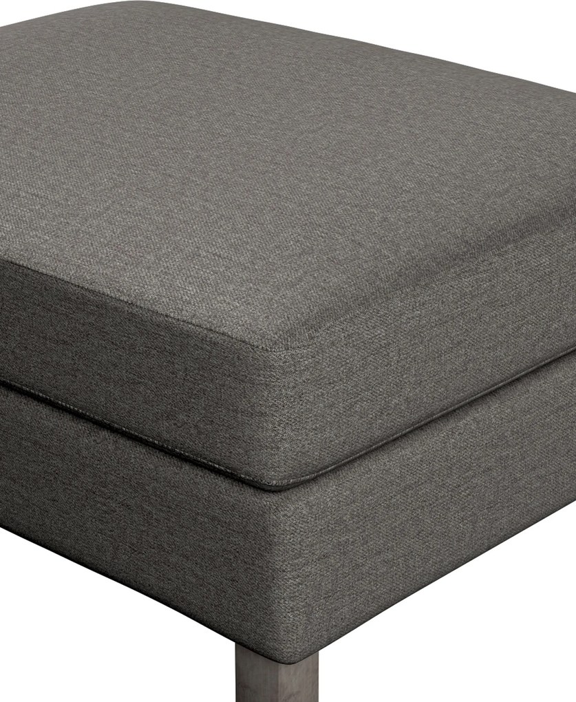 Potah na podnožku IKEA Karlstad barva šedá látka pletený vzor