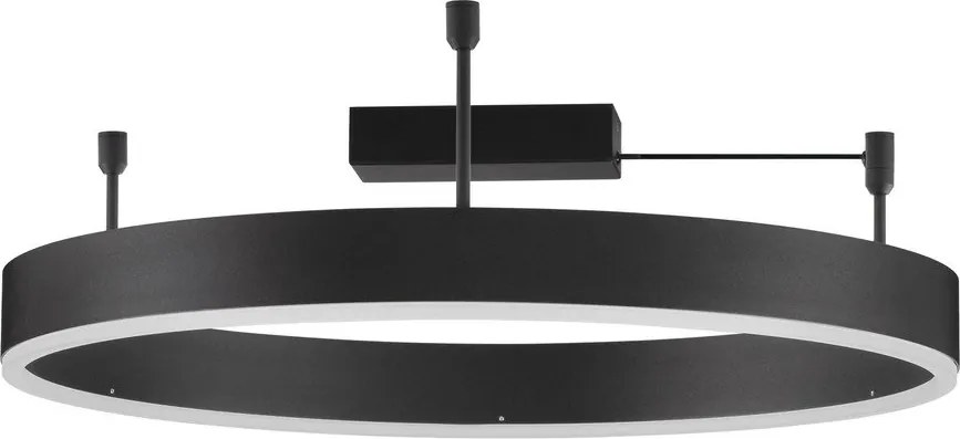 Matně černé hliníkové LED stmívatelné stropní svítidlo Motif – Nova Luce