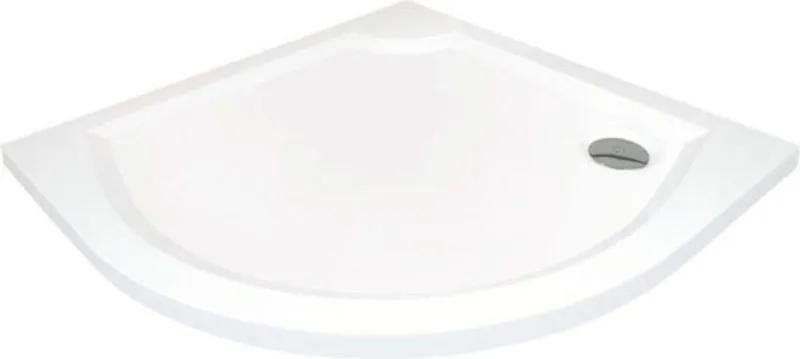 GELCO LAURA90 sprchová vanička z litého mramoru, čtvrtkruh 90x90x4cm, R500 (GL509)