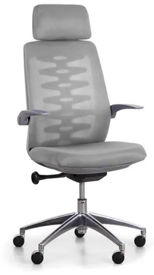 Kancelářská židle se síťovaným opěrákem SITTA GREY, šedá