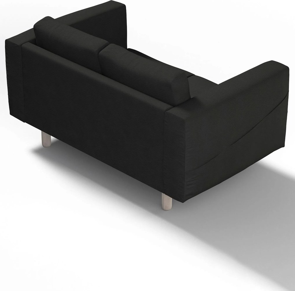 Potah na pohovku IKEA Norsborg 2-místná barva černá látka pletený vzor
