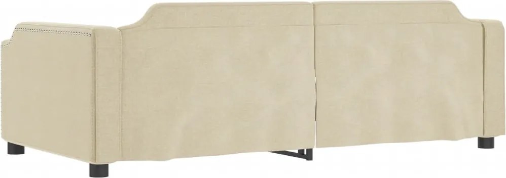 Válenda s přistýlkou krémová 80 x 200 cm textil 3197633