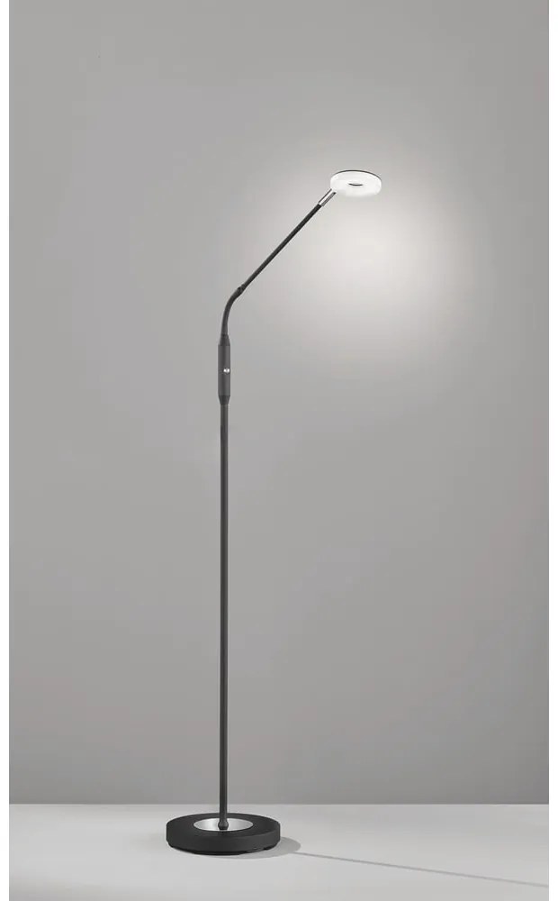 Černá LED stmívatelná stojací lampa (výška 150 cm) Dent – Fischer &amp; Honsel
