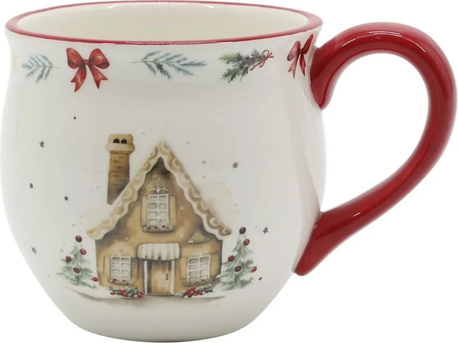 Vánoční keramický hrnek Chalet de Noël – Ø 10*9,5 cm / 430ml