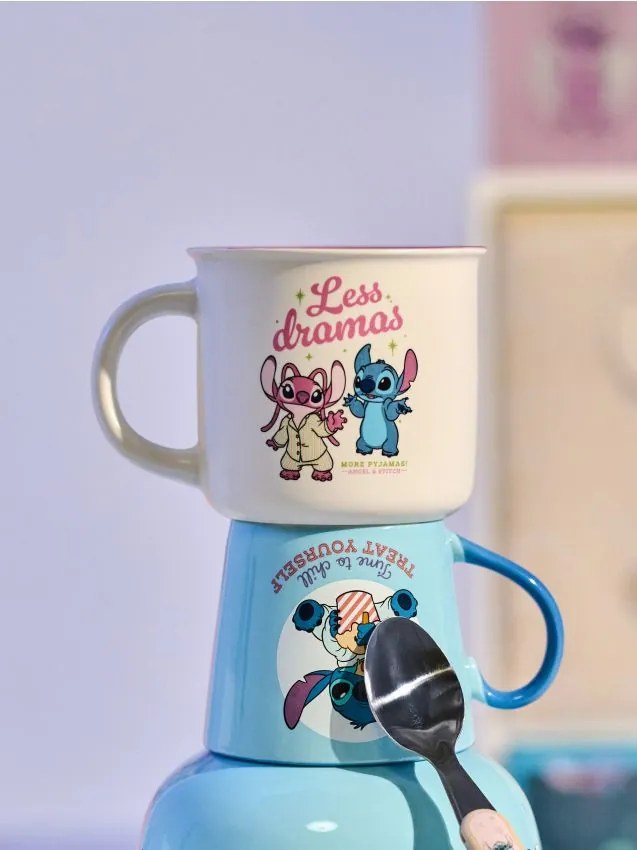 Sinsay - Keramický hrnek s potiskem Lilo & Stitch - vícebarevná