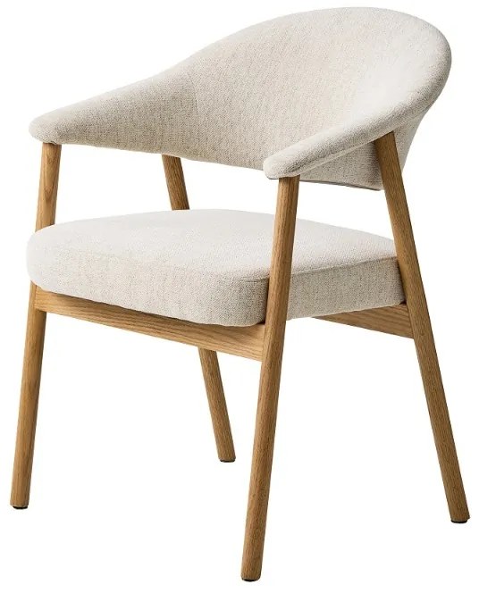 Designová jídelní židle Jacqueline přírodní dub