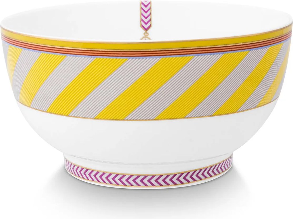 Pip Studio Pip Chique Stripes miska ∅20,5 cm, žlutá (Pip Chique miska ∅20,5 cm)