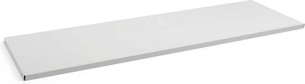 Police pro univerzální kovové skříně, 119,9 x 36 cm, světle šedá - ral 7035