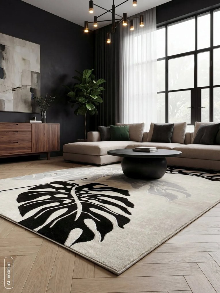 Koberec Aura1, 60x100 cm, listy