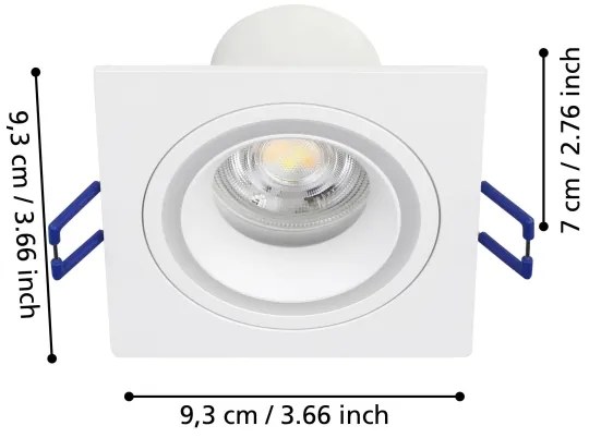 Eglo 900765 - LED RGBW Stmívatelné podhledové svítidlo CAROSSO-Z 4,7W/230V bílá
