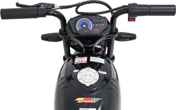 Elektrická motorka SUPERMOTO černá