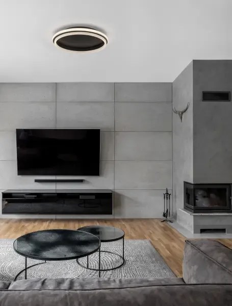 LED stropní svítidlo Willow R 45 černé