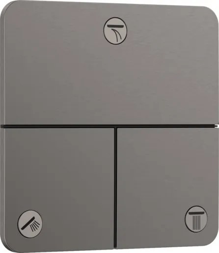 Ventil Hansgrohe ShowerSelect Comfort Q bez podomítkového tělesa kartáčovaný černý chrom 15587340